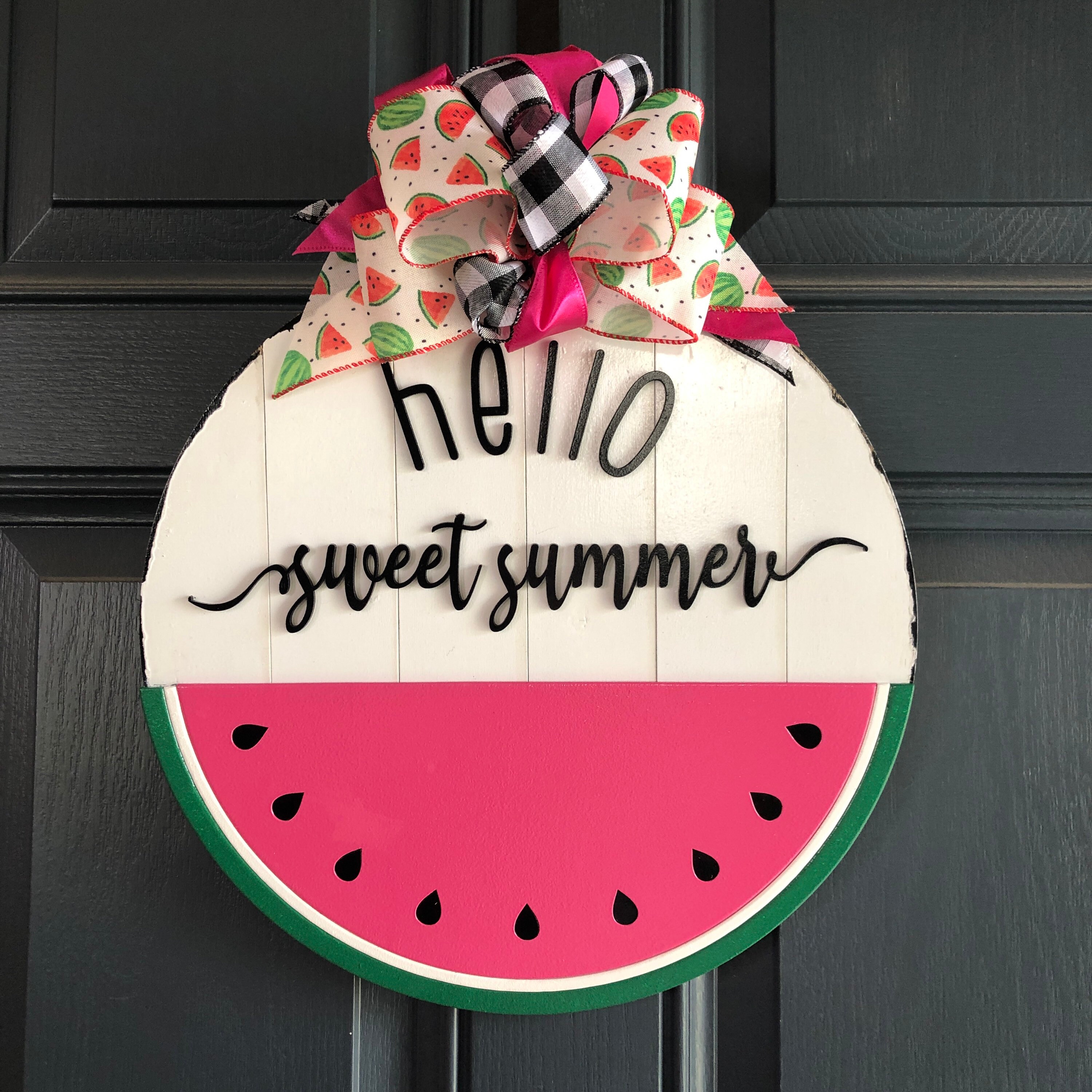 Hello Sweet Summer Watermelon Sign SVG - Etsy