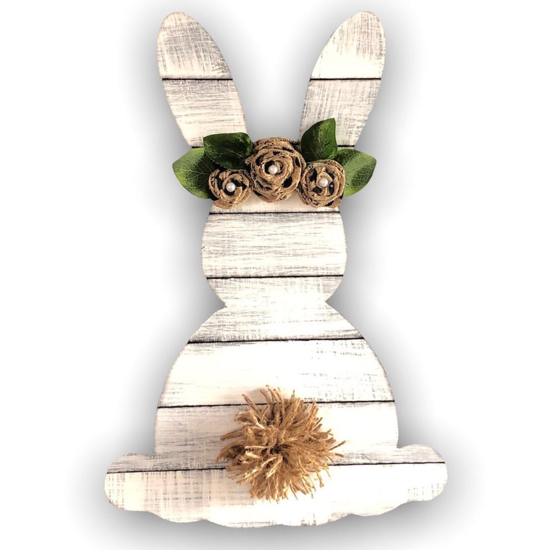 Shiplap Farmhouse Easter Bunny Door Hanger Sign Svg Digital File - Etsy