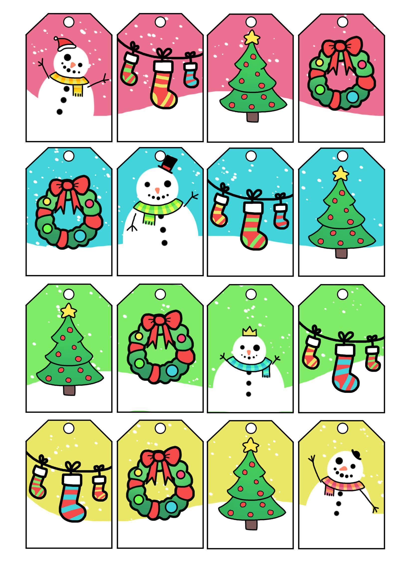Christmas Gift Tag Printable, Printable Christmas Gift Tag, Christmas ...