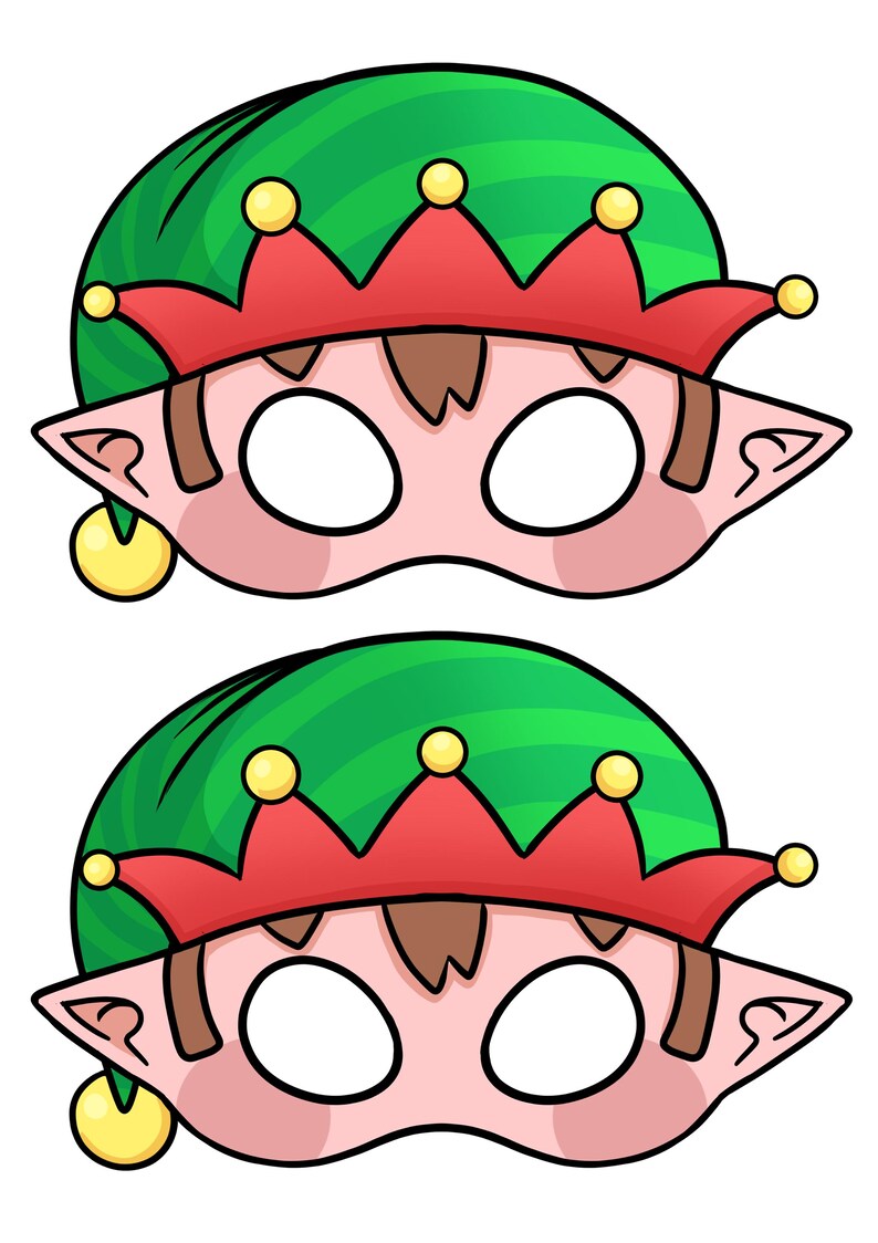 Elf Mask, Krampus Mask, Christmas Party Masks, Christmas Masks ...