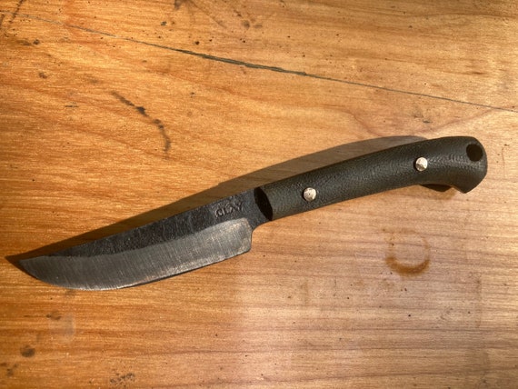 Hand Forged Trailing Point Knife - Etsy