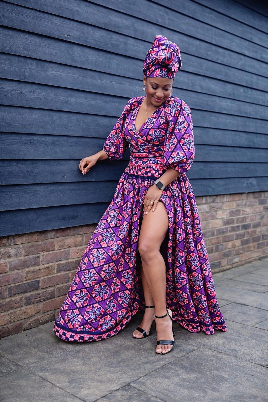 The Rubane Set – Ankara Two-piece Maxi Skirt Set - Pink - Etsy
