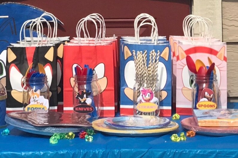Sonic Character Party Signs - Etsy