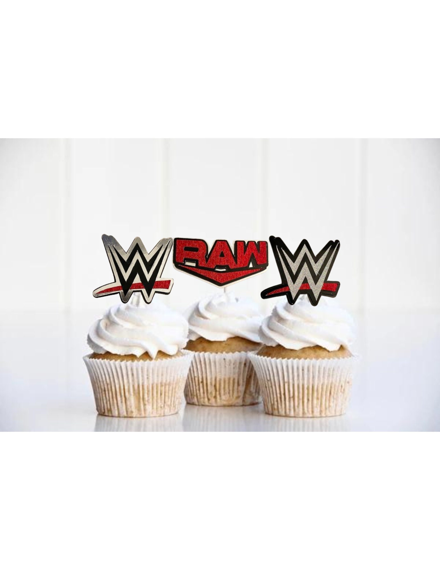 WWE Cupcake Toppers - Etsy