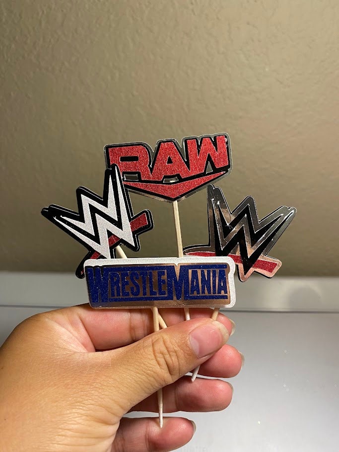 WWE Cupcake Toppers - Etsy
