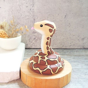 Python, Snake Handmade Carved Figurine, Sculpture, Wood Carving, Home ...