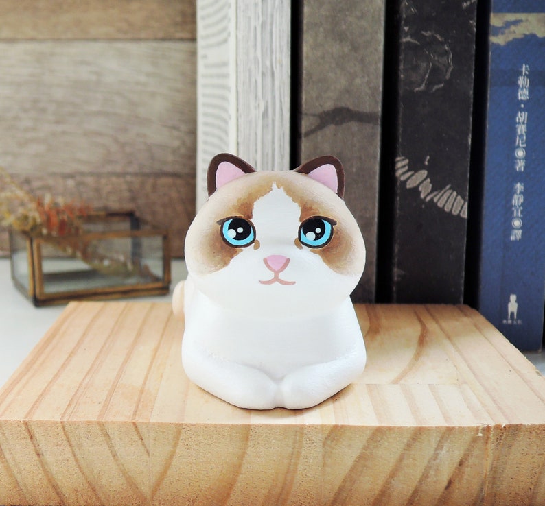 Ragdoll Cat Figurine Wood Sculpture Wood Carving | Etsy