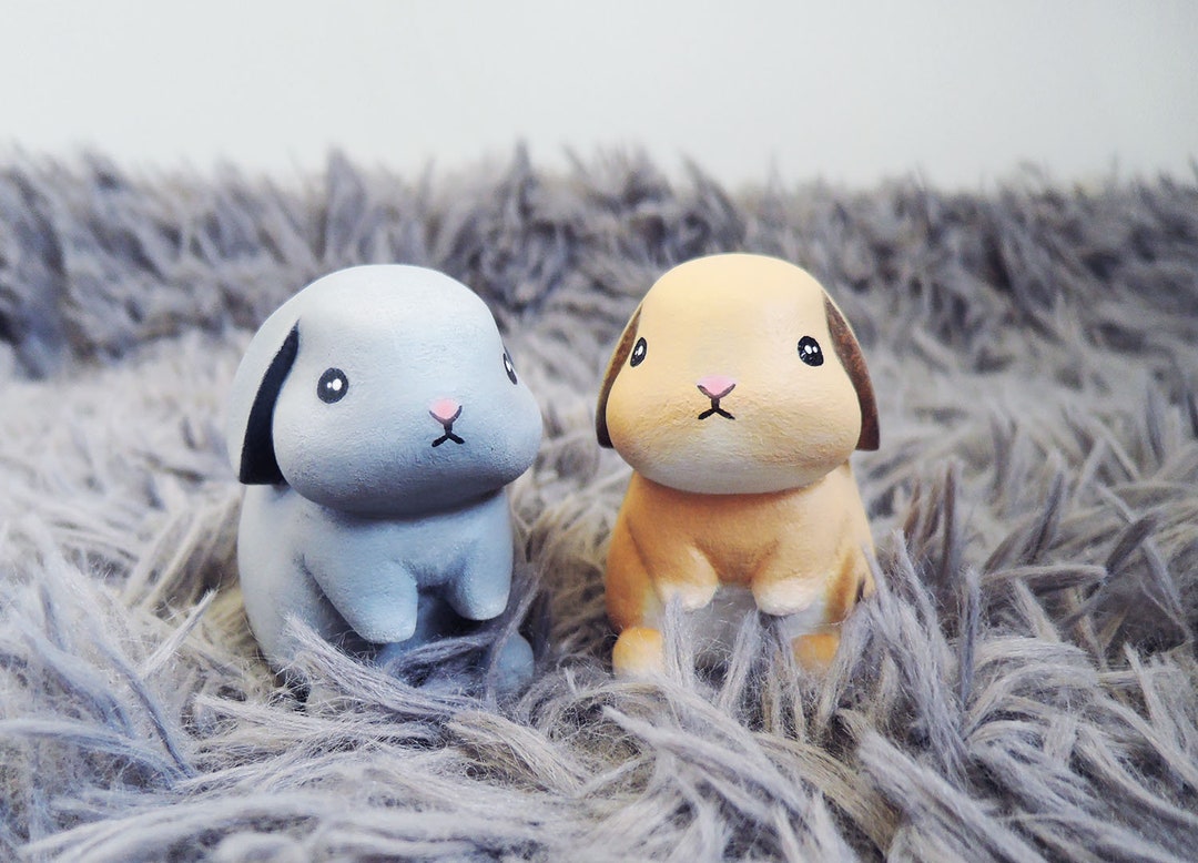 Mini Lop Rabbit Figurine Wood Sculpture, Wood Carving, Decoration - Etsy