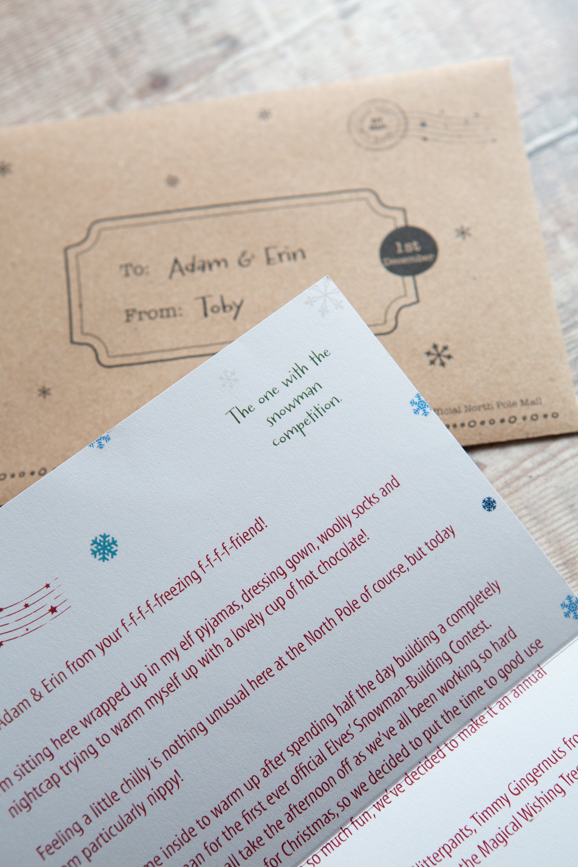 12 Personalised Elf Letters - Magical Christmas Countdown - Etsy