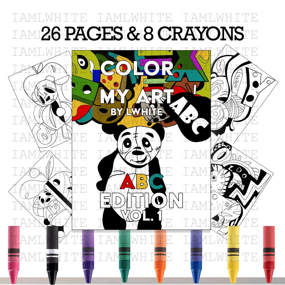Coloring Book Illustrations, ABC Learning Coloring Book, Kids Coloring ...