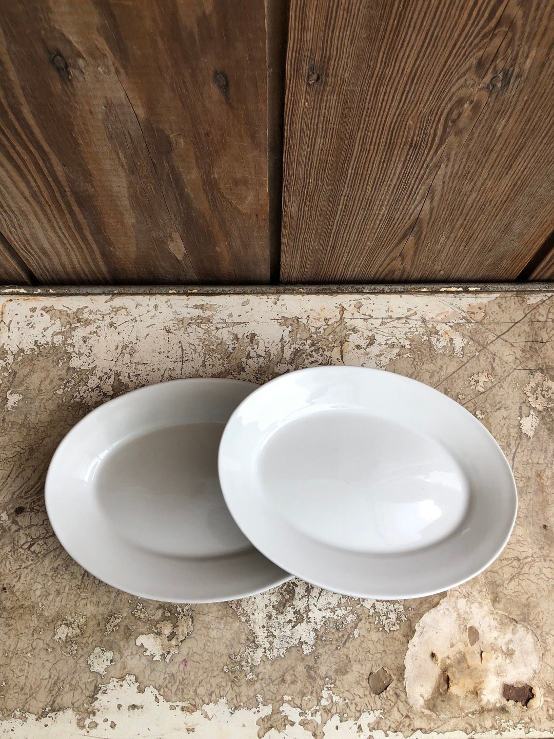 Vintage White Syscoware Platter - Etsy