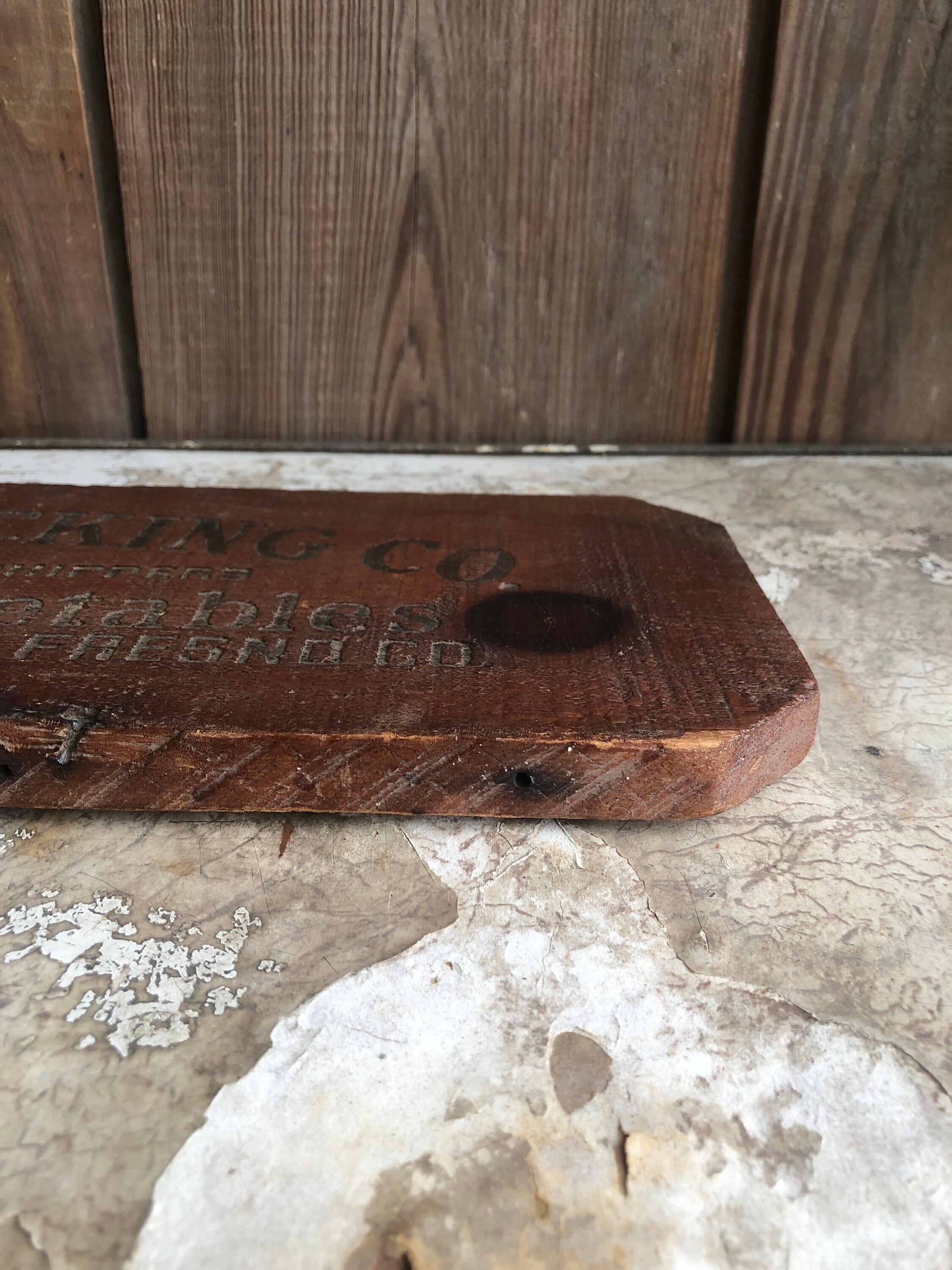 Antique Wooden Hall Packing Co Crate Advertising Sign - Etsy