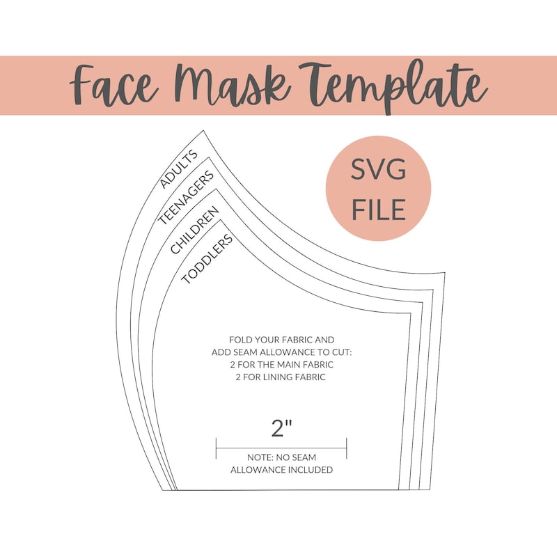 Face Mask Template - Etsy