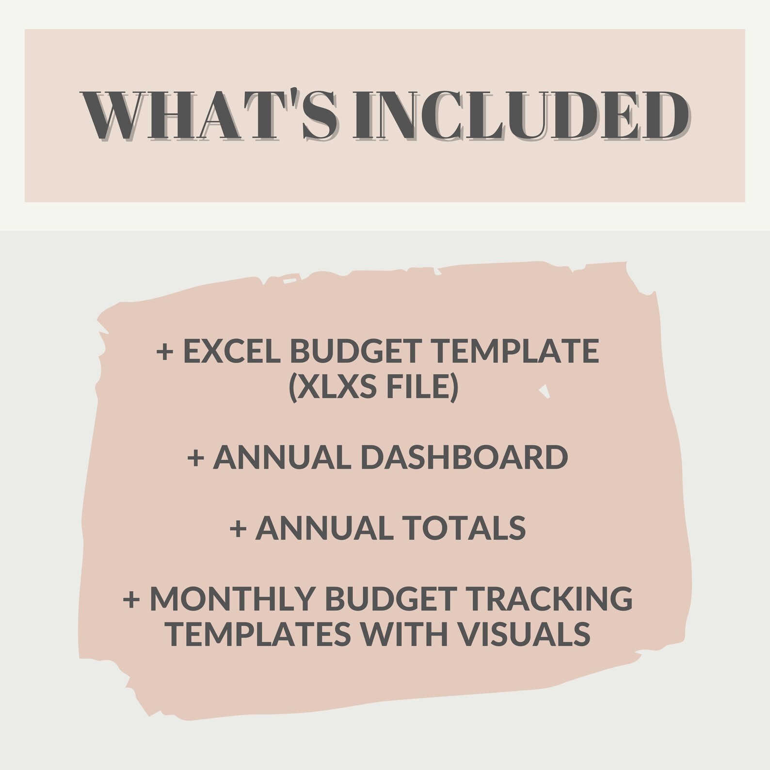 Excel Budget Tracker Template Digital Student Planner | Etsy