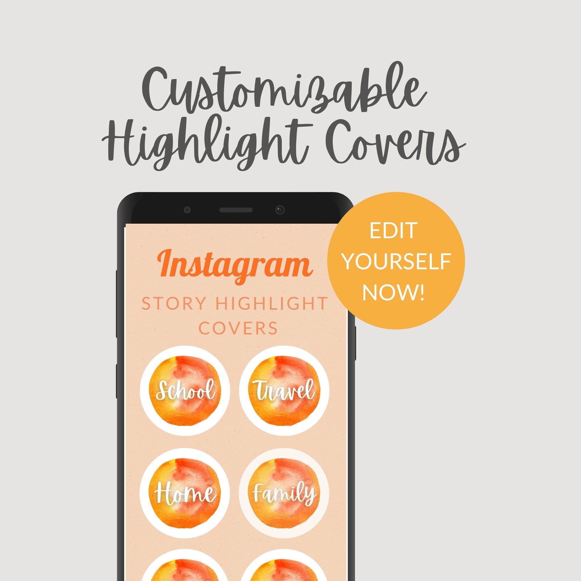 Instagram Template Highlight Covers | Story Cover | Make It Your Own ...