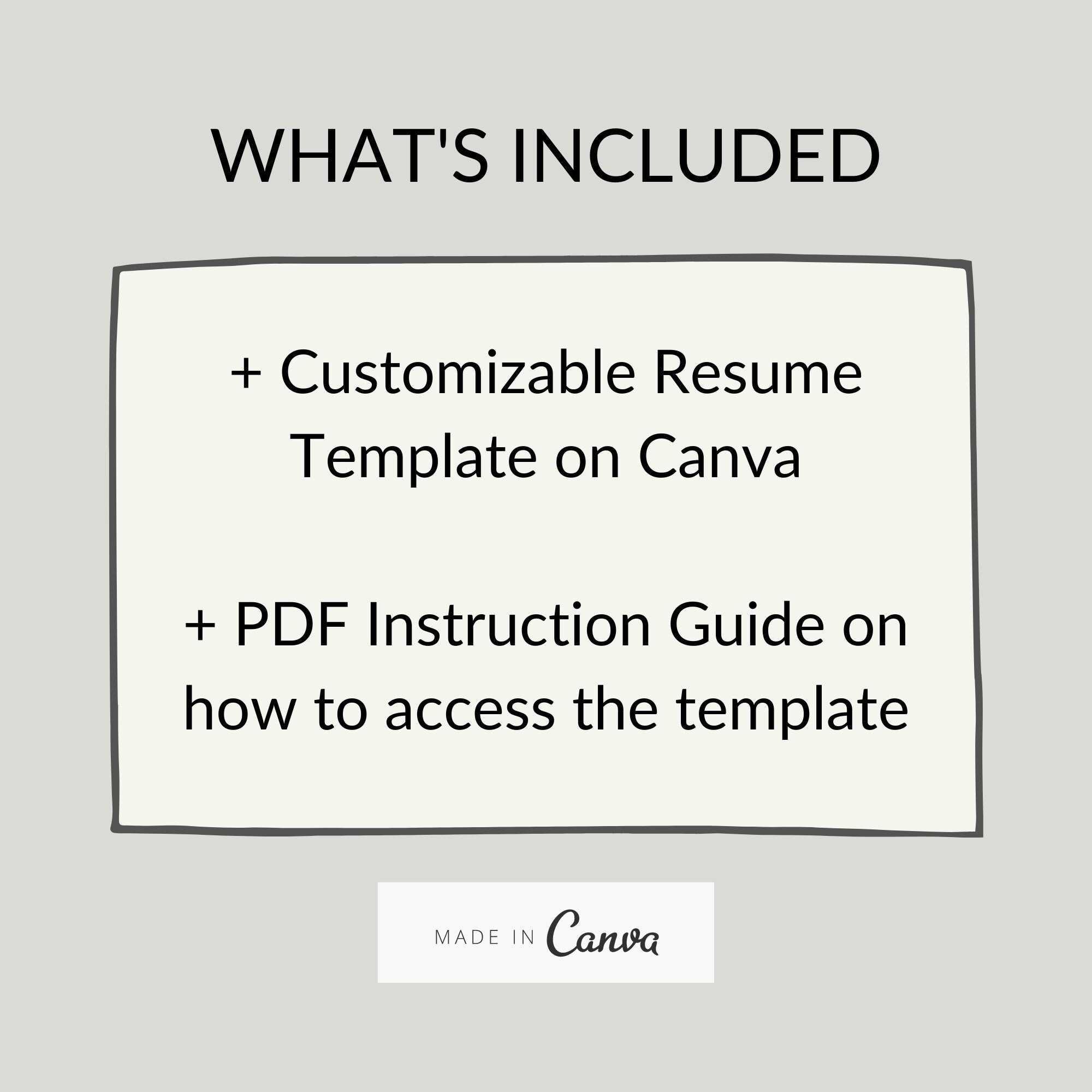 Simple Resume Resume Template 1 Page Resume College - Etsy