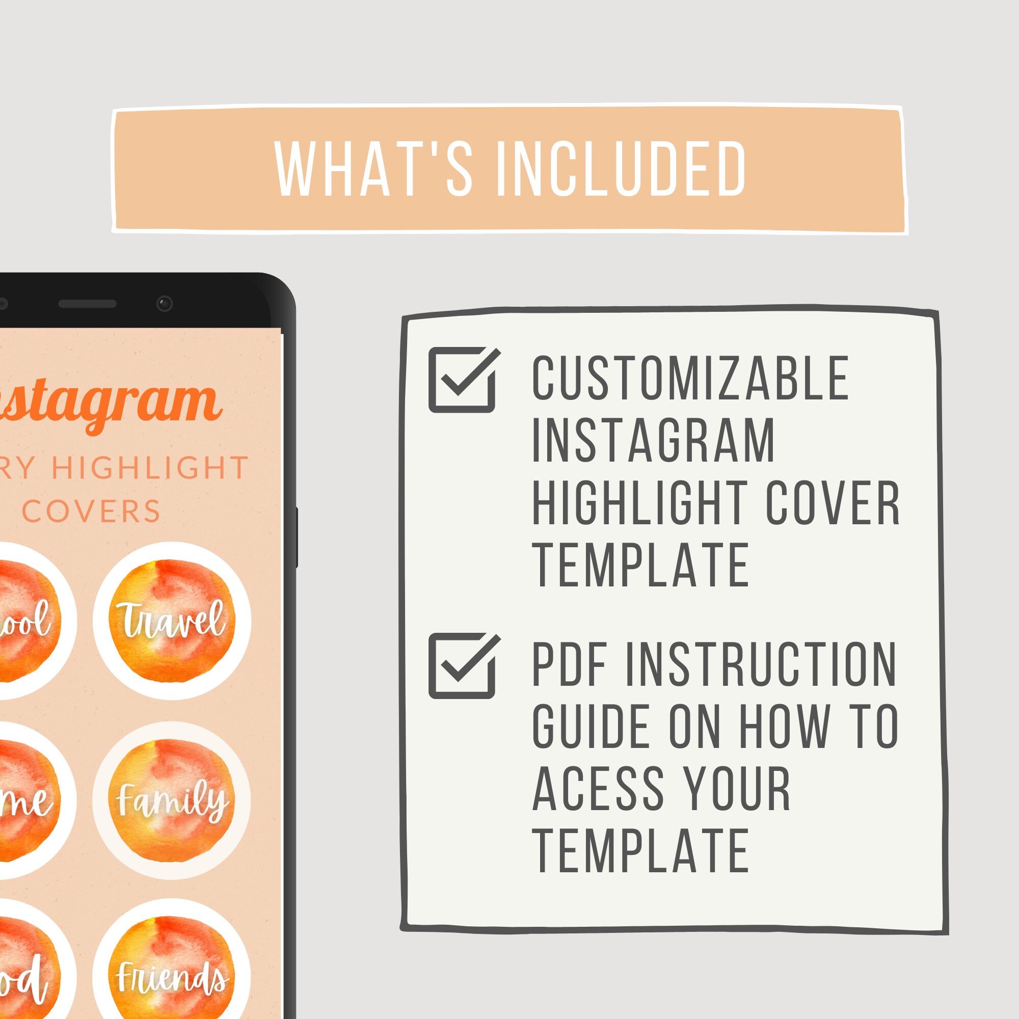 Instagram Template Highlight Covers | Story Cover | Make It Your Own ...