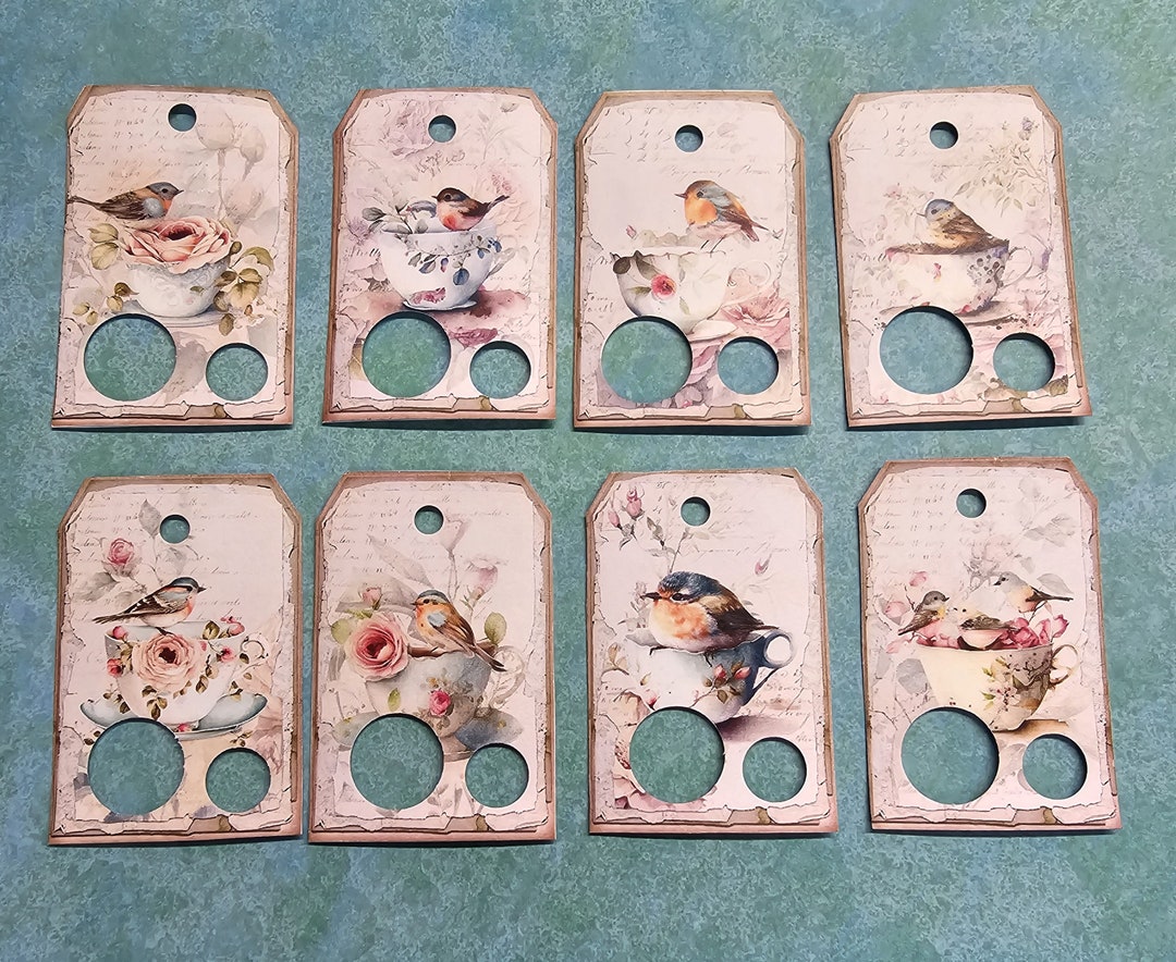 Set of 20 Floss Drops, Teacup Birds - Etsy