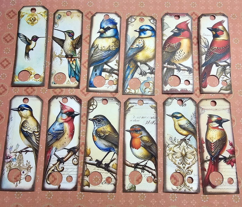Set of 20 Floss Drops, Colorful Birds - Etsy