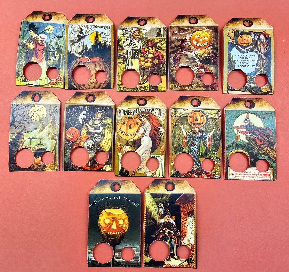 Floss Drops Set of 20, Vintage Halloween Cards, Thread Cards, Floss ...