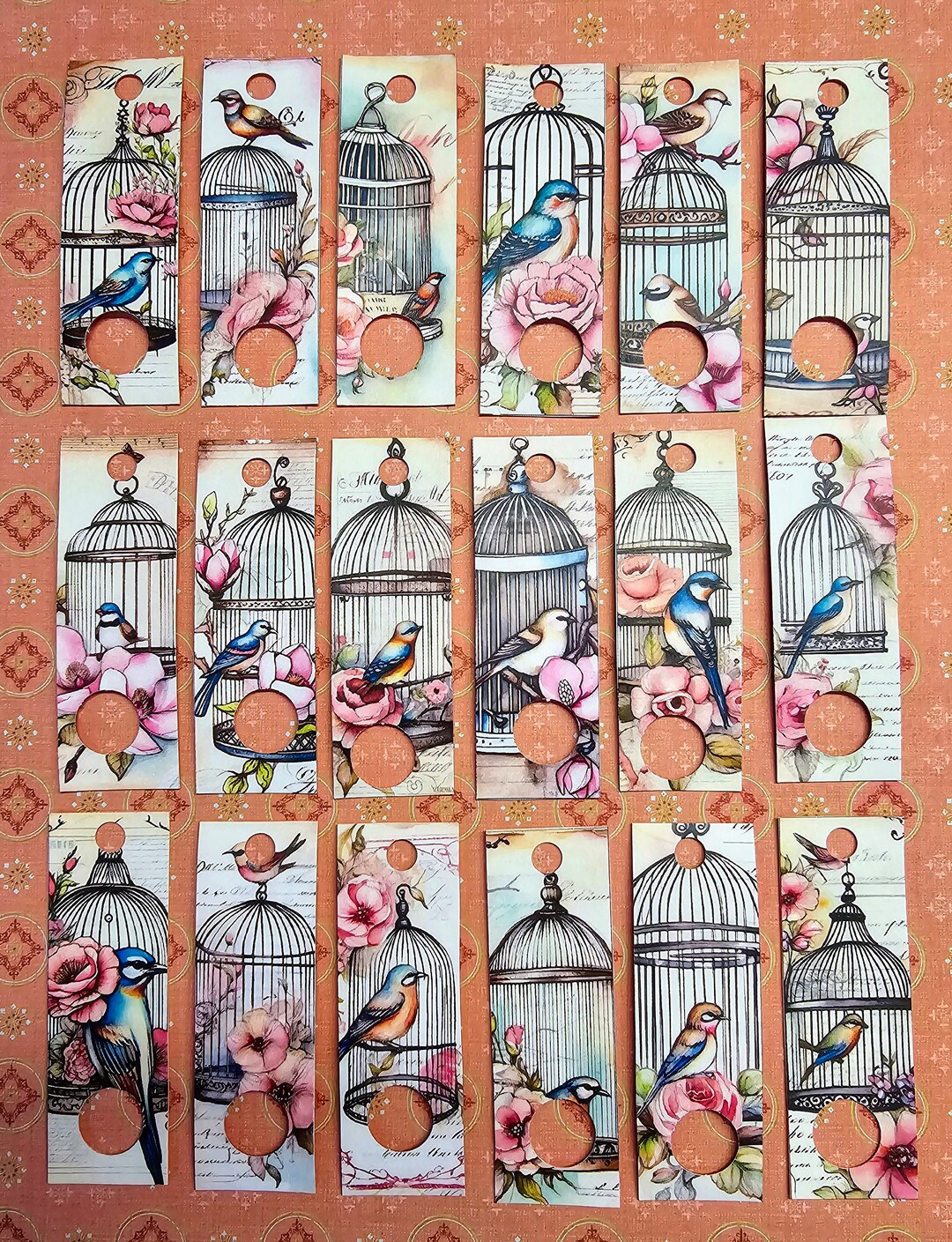 Floss Drops, Set of 20, Birdcage, Thread Cards, Floss Tags - Etsy