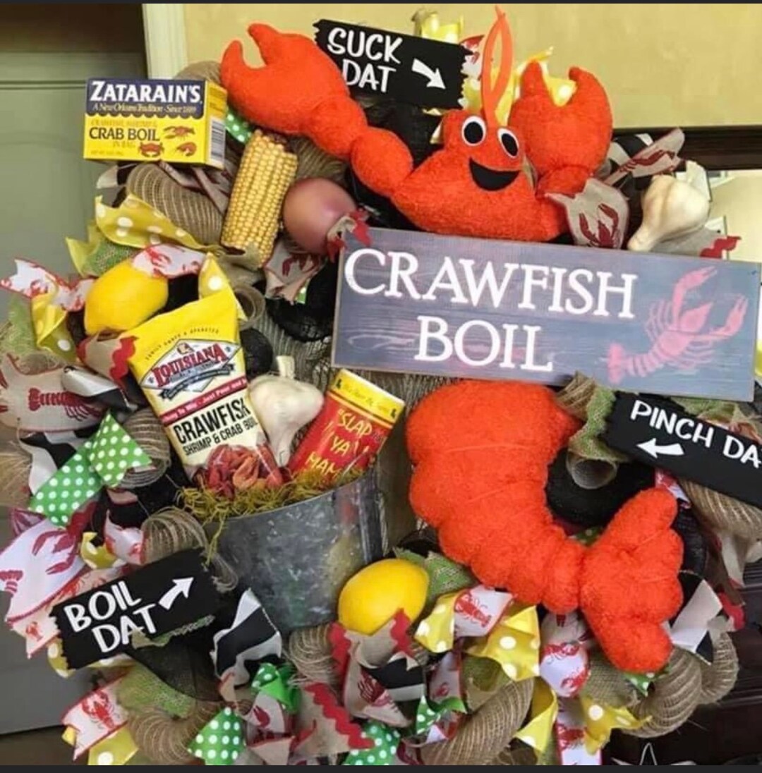 Deluxe Crawfish Wreath - Etsy