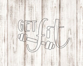 Wall Decal Vinyl Sticker Sport Fitness Training Barbell Weight | Etsy