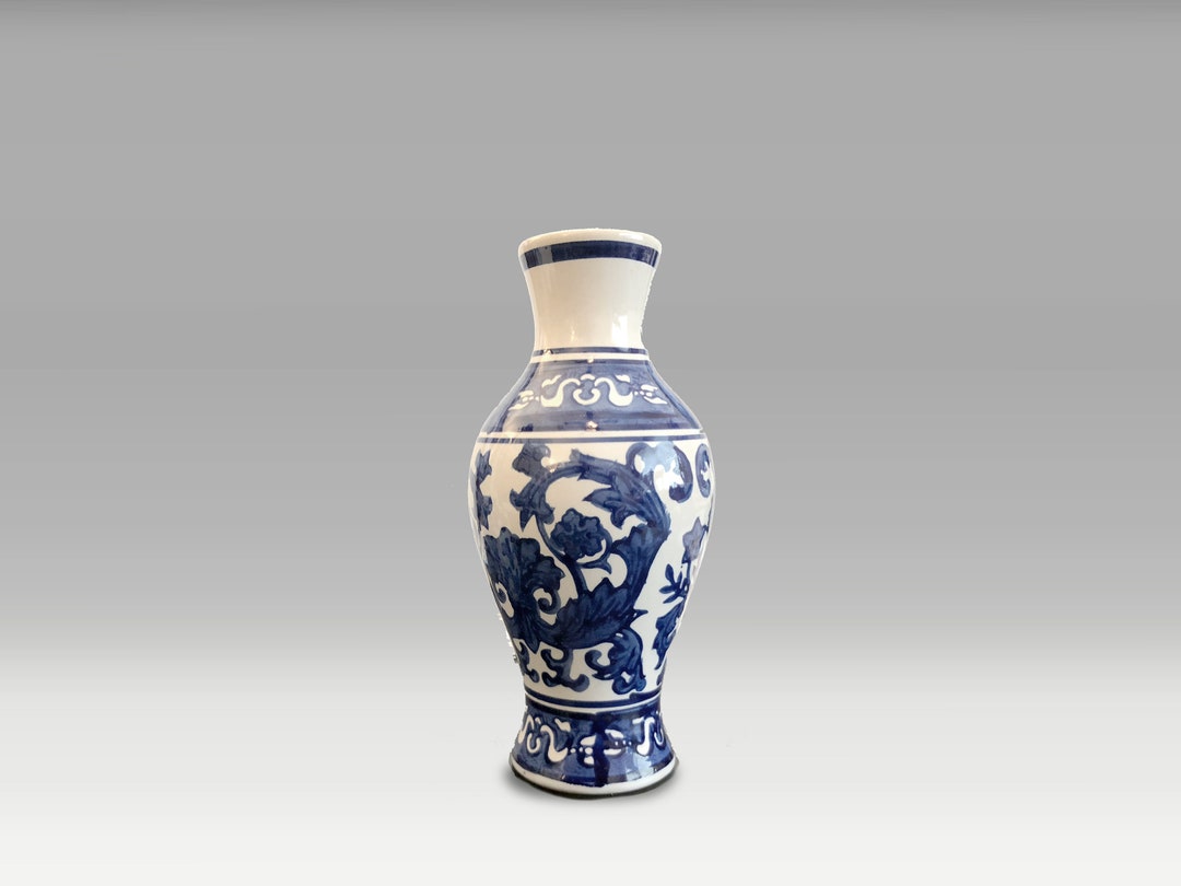 The Pierce: Classic Petite Chinoiserie Vase - Etsy