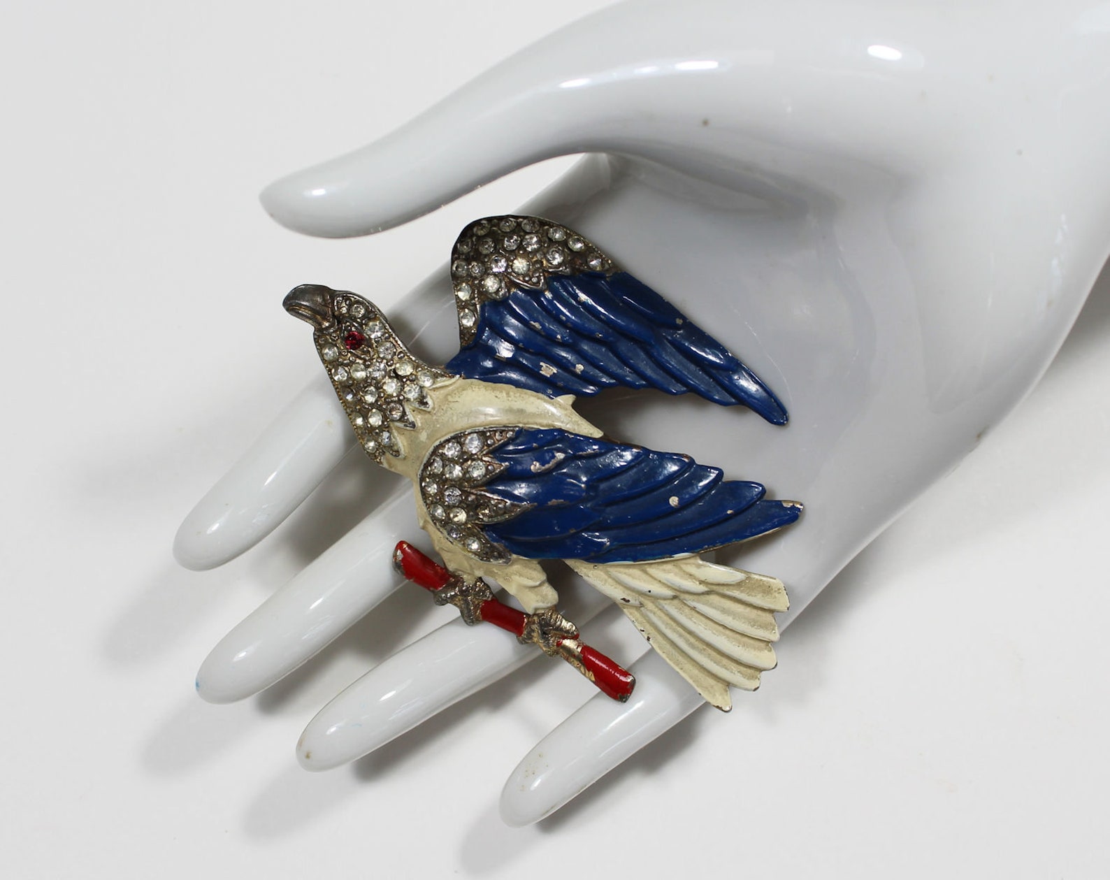 World War II Patriotic American Eagle Pin 1940s Large Size | Etsy