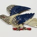 World War II Patriotic American Eagle Pin, 1940s, Large Size - Etsy
