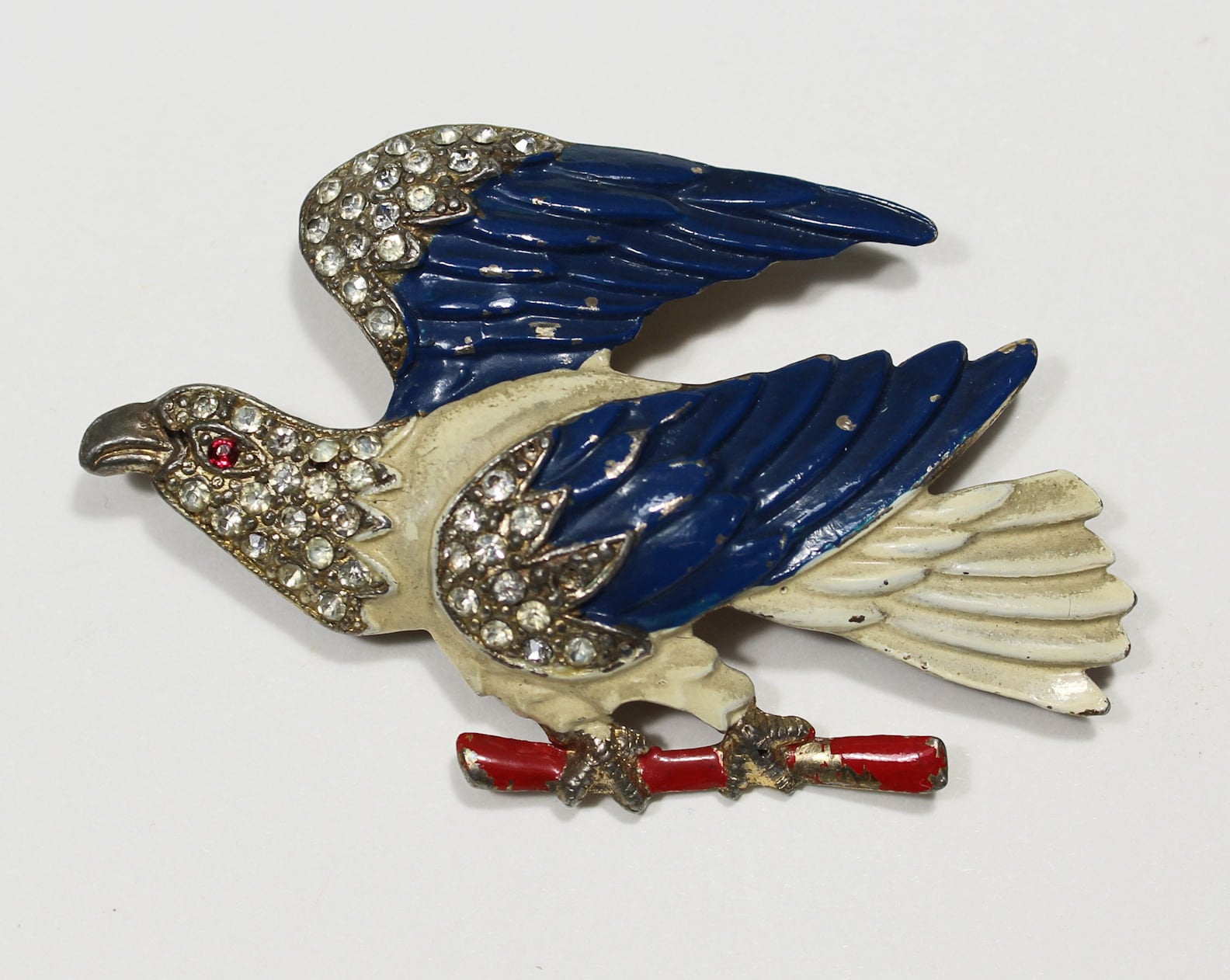 World War II patriotic American eagle pin 1940s large size | Etsy