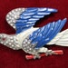 World War II Patriotic American Eagle Pin, 1940s, Large Size - Etsy