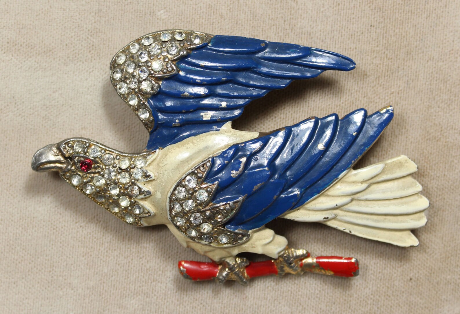 World War II Patriotic American Eagle Pin 1940s Large Size - Etsy