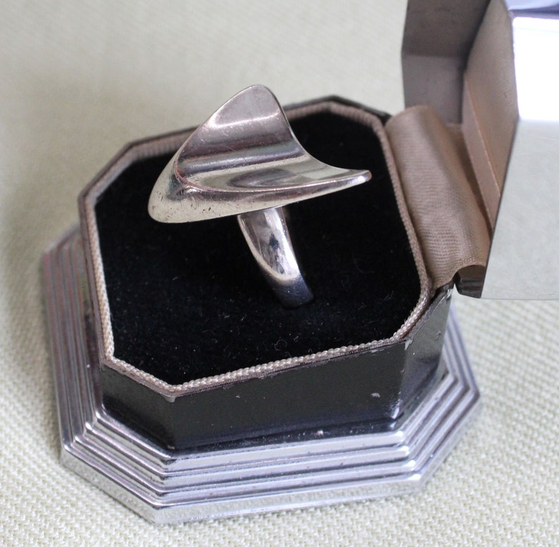 GEORG JENSEN Sterling Ring, #120, “boomerang” Ring, Henning Koppel ...