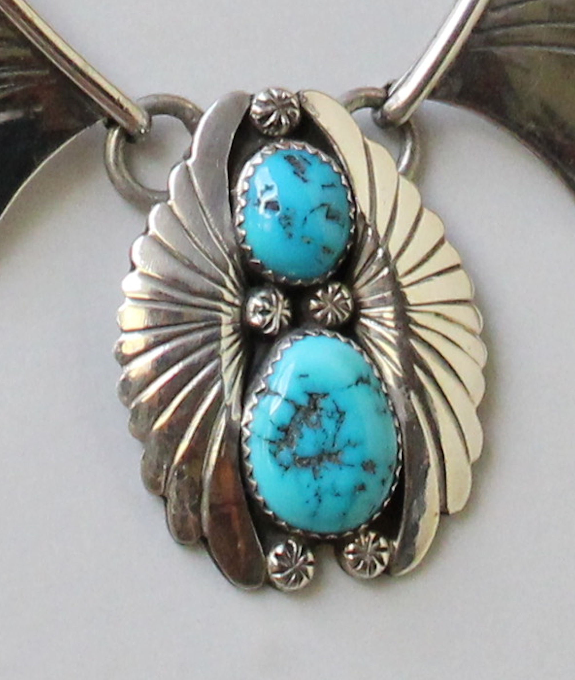 HYSON CRAIG silver necklace Navaho artist turquoise Free - Etsy 日本