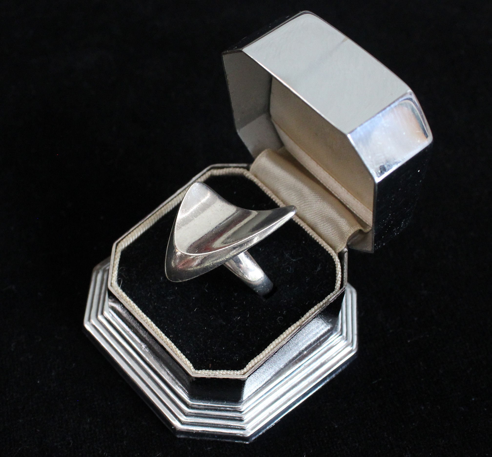 GEORG JENSEN Sterling Ring 120 boomerang Ring Henning - Etsy