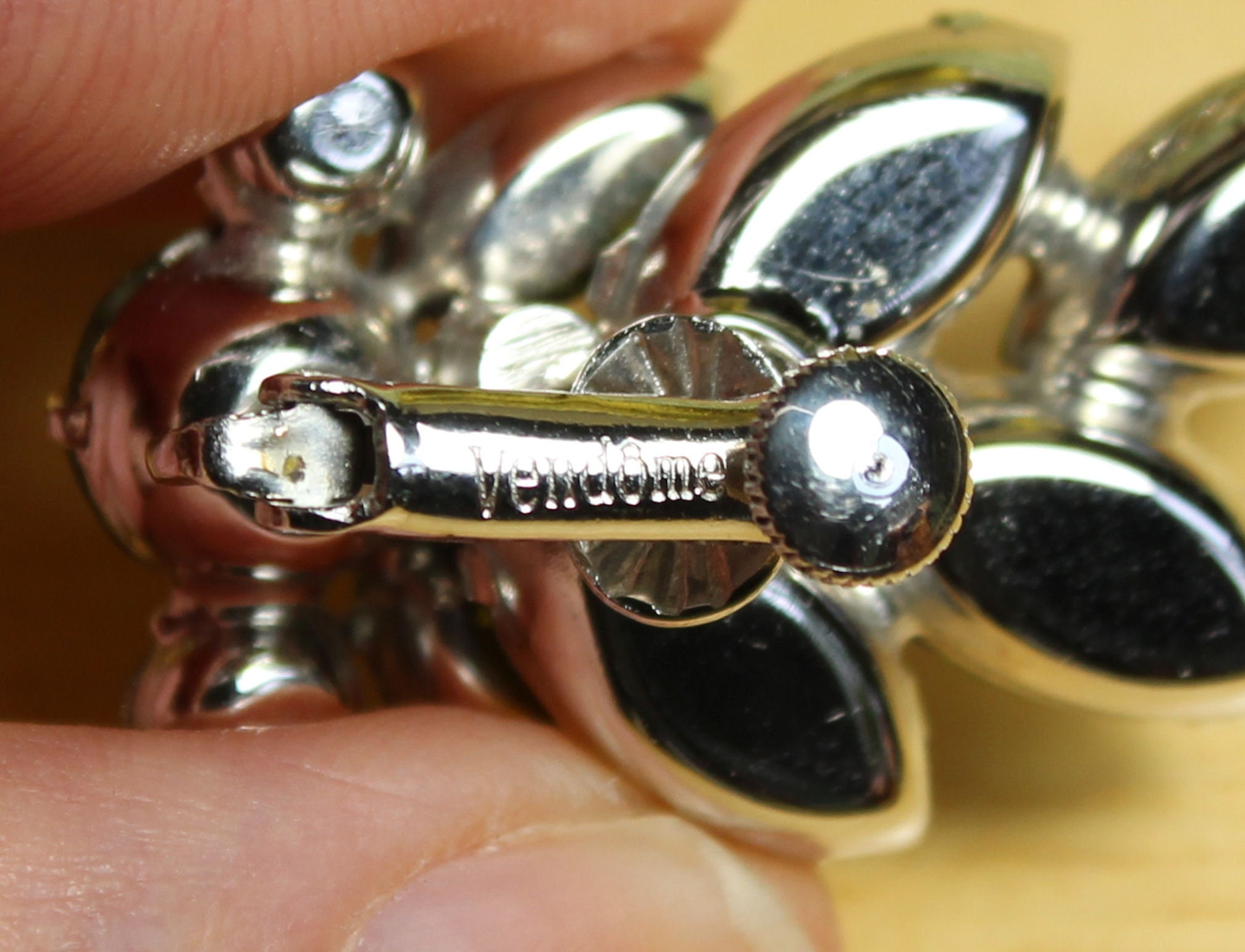 Gorgeous large VENDOME pin earrings mint condition top | Etsy