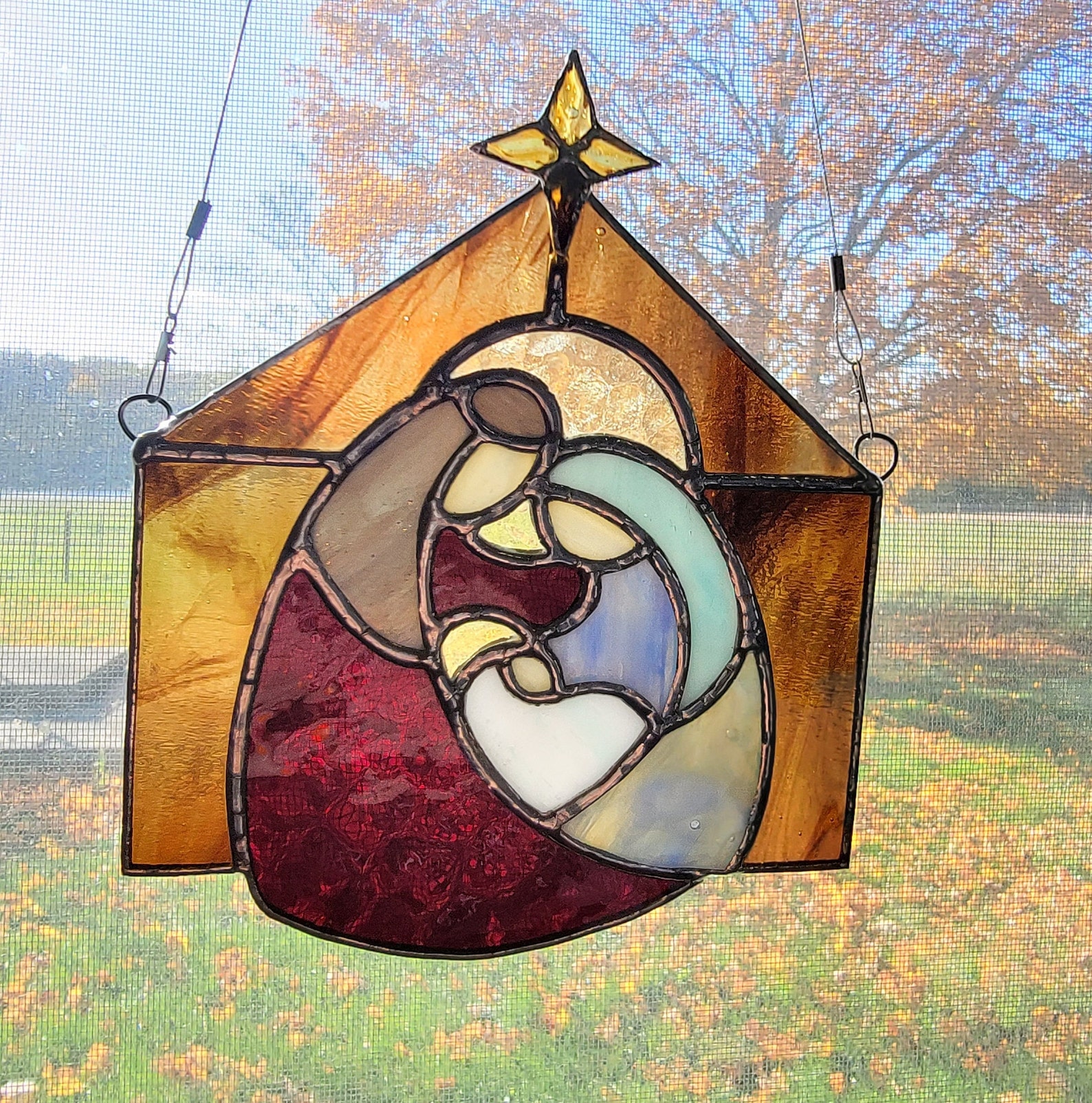 Nativity Scene Suncatcher - Etsy