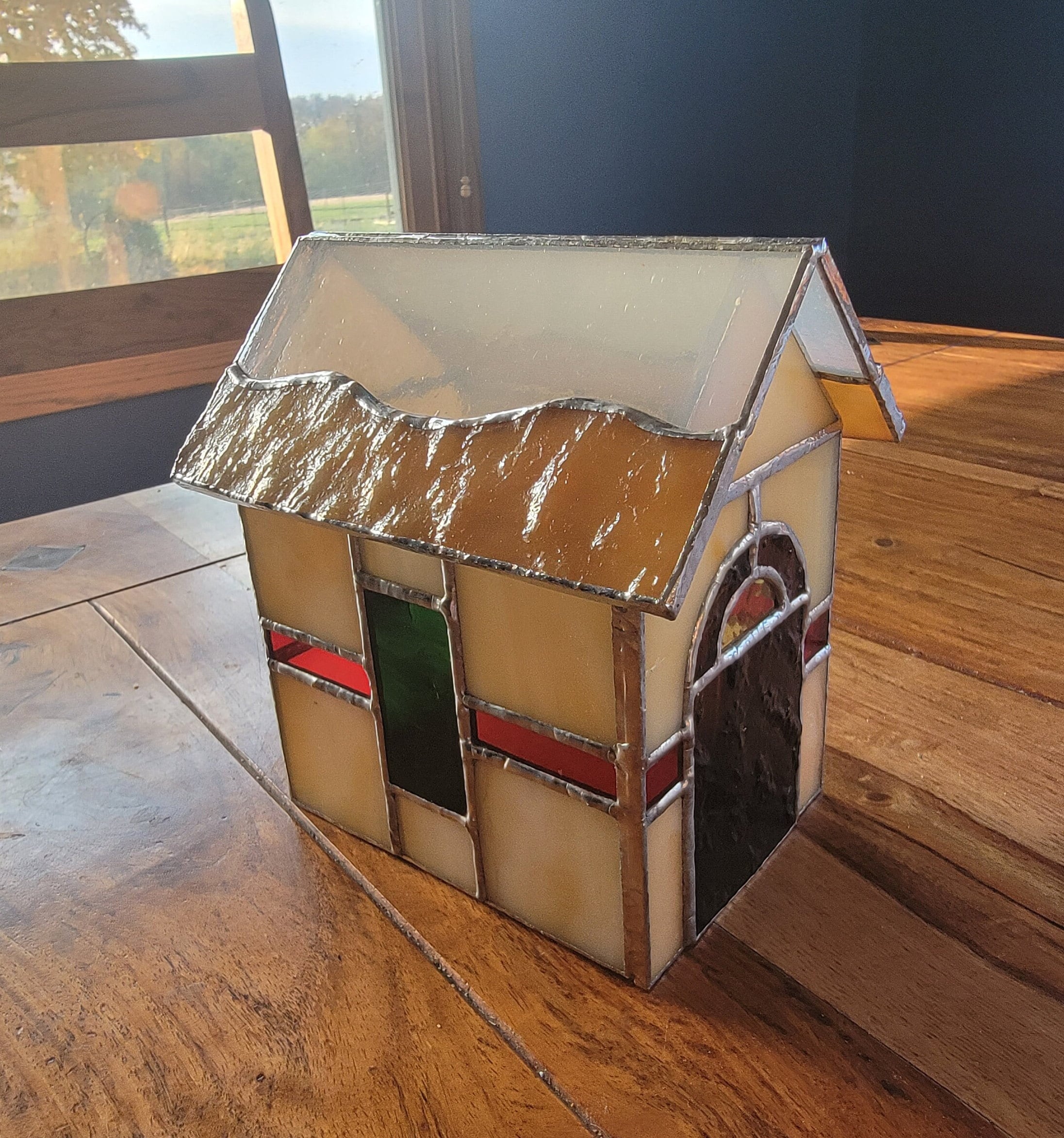 3D Stained Glass Ginger Bread House - Etsy