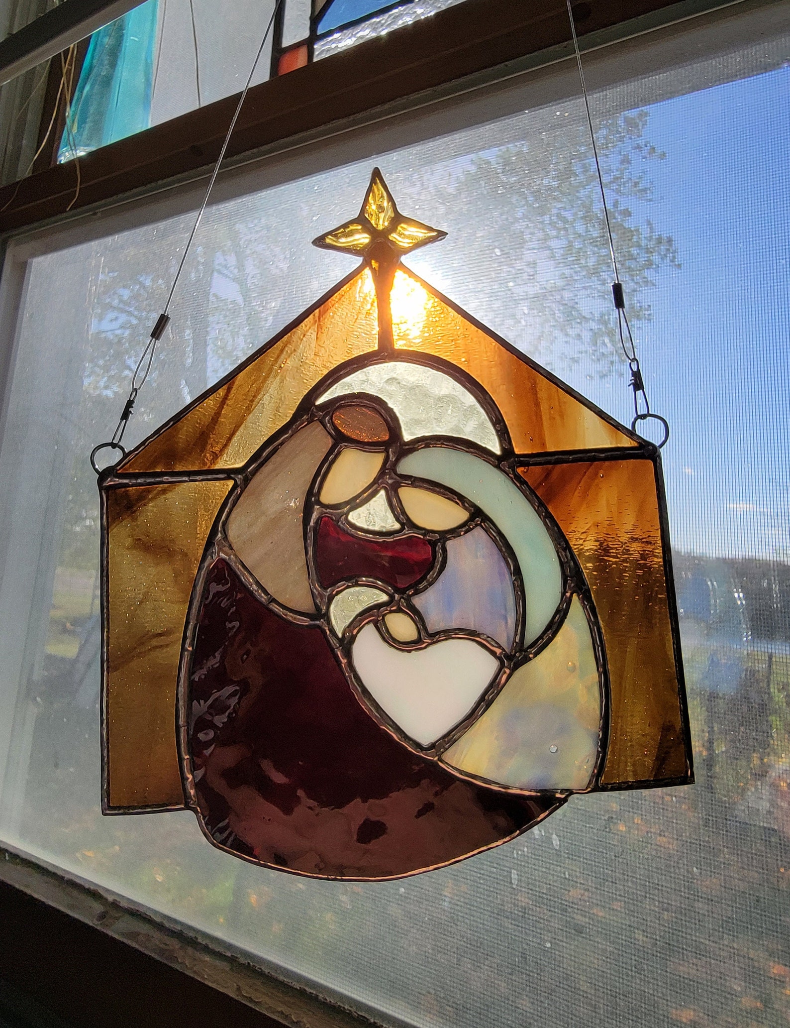 Nativity Scene Suncatcher - Etsy