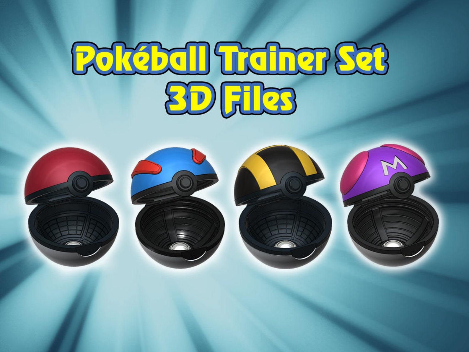 Pokeball (trainer Set) - Etsy