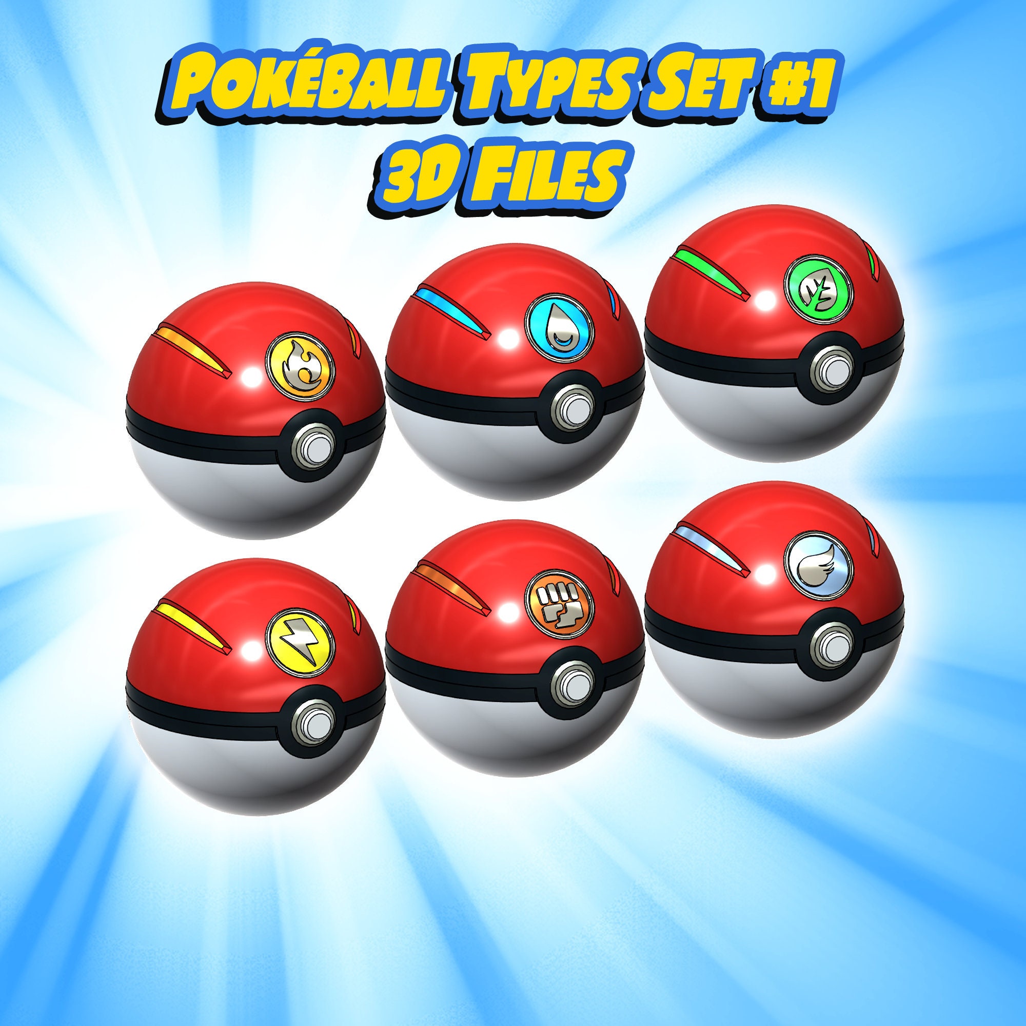 All Types Pokeballs