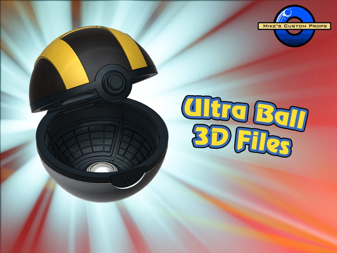 Pokeball (ultra Ball) - Etsy