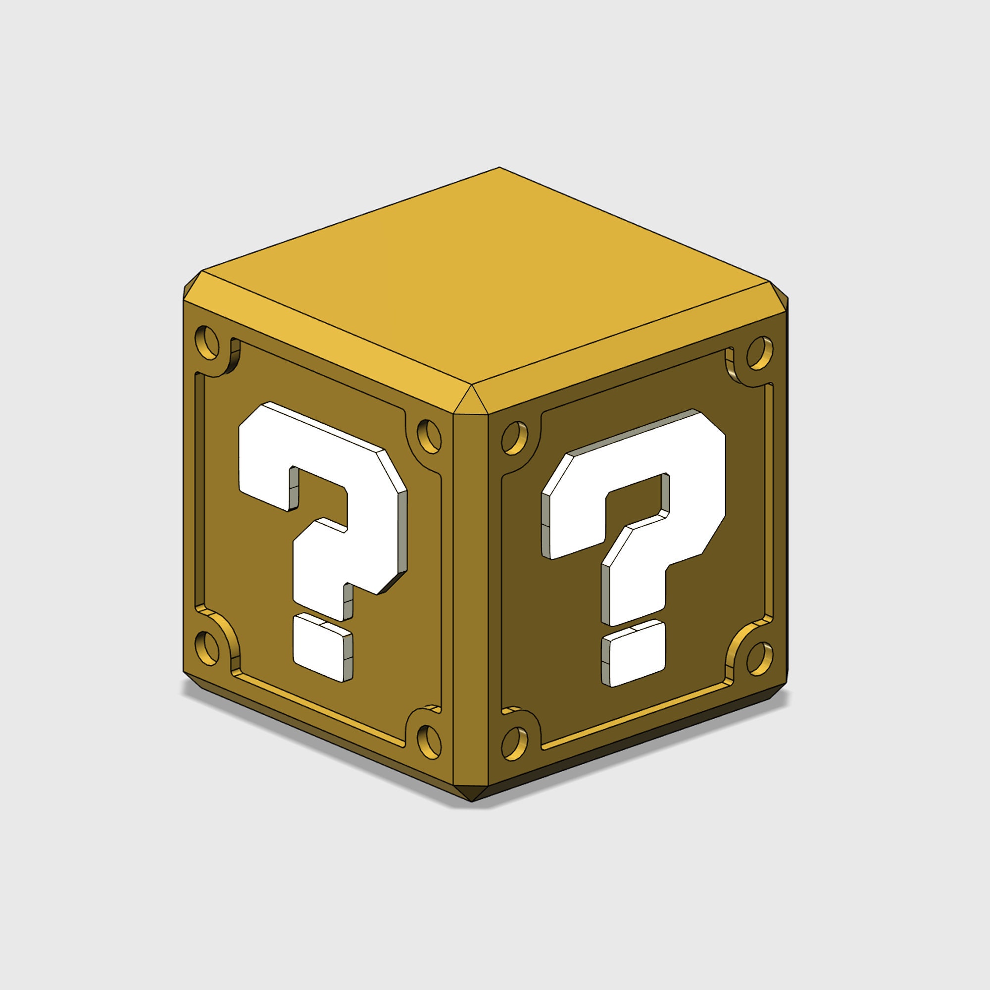 Super Mario Question Block - Etsy