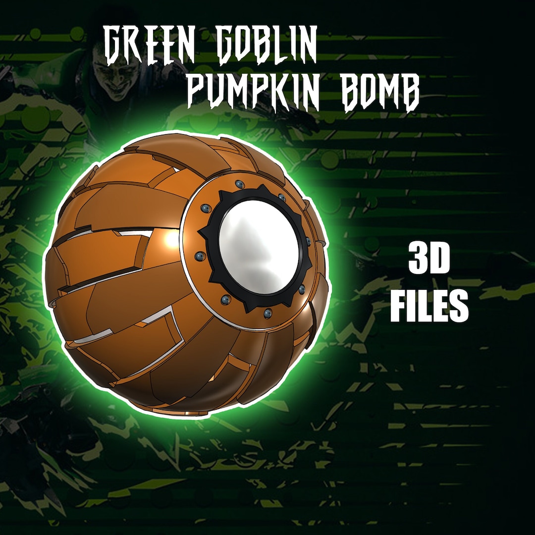 Green Goblin Pumpkin Bomb 3D Files - Etsy