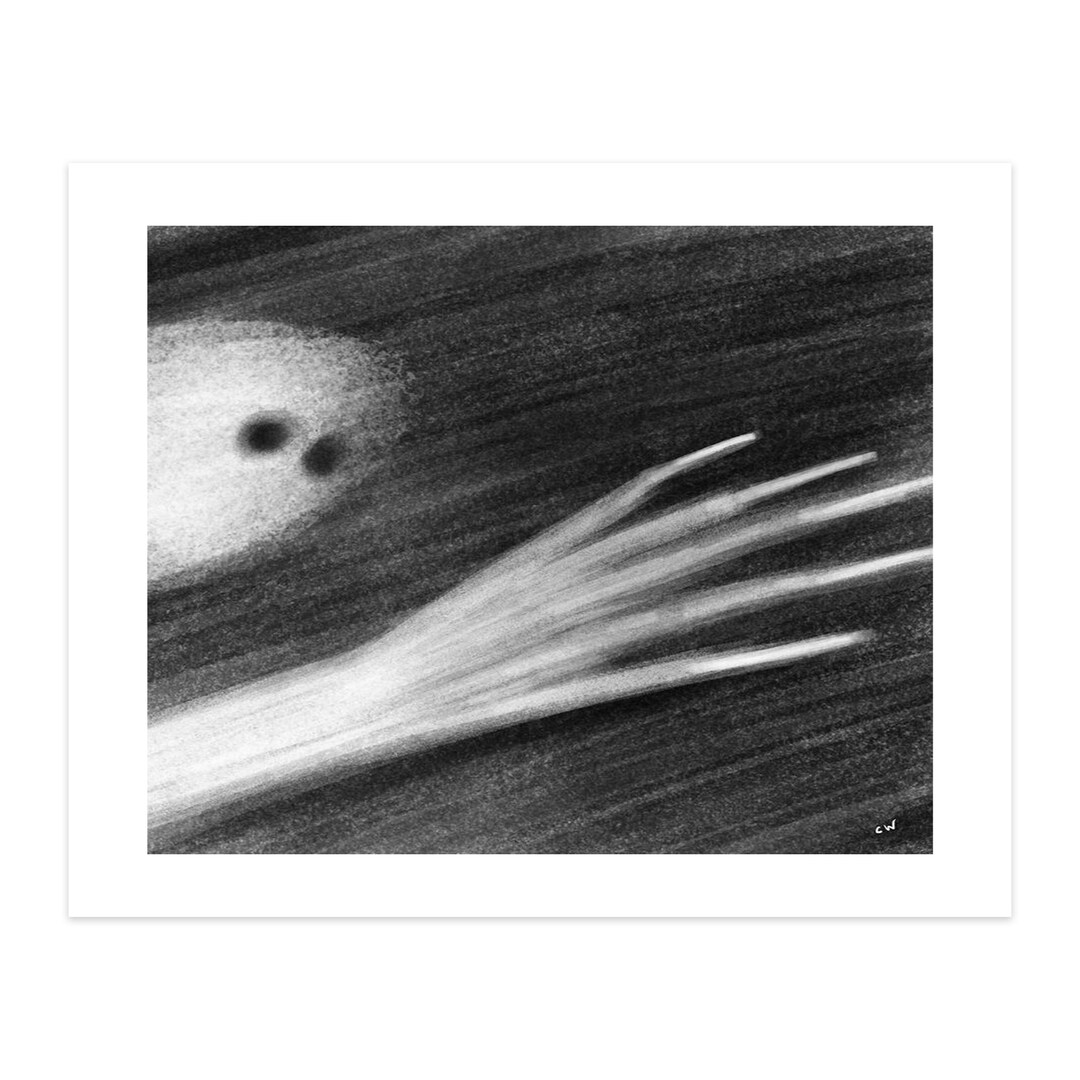 Haunted Attic Entity Horror Art Print Poster - Etsy