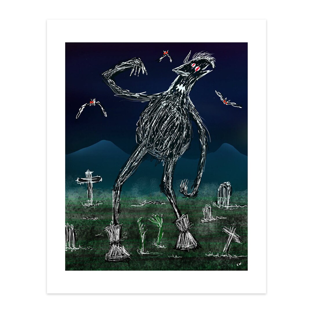 Graveyard Rave Vampire 16x20 Art Print Poster - Etsy