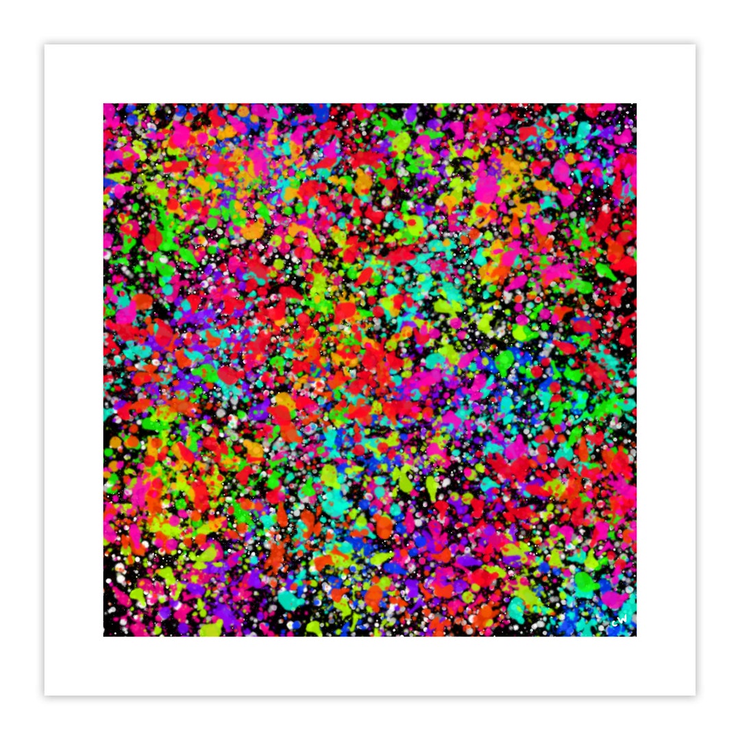 Color Burst Art Print Poster - Etsy