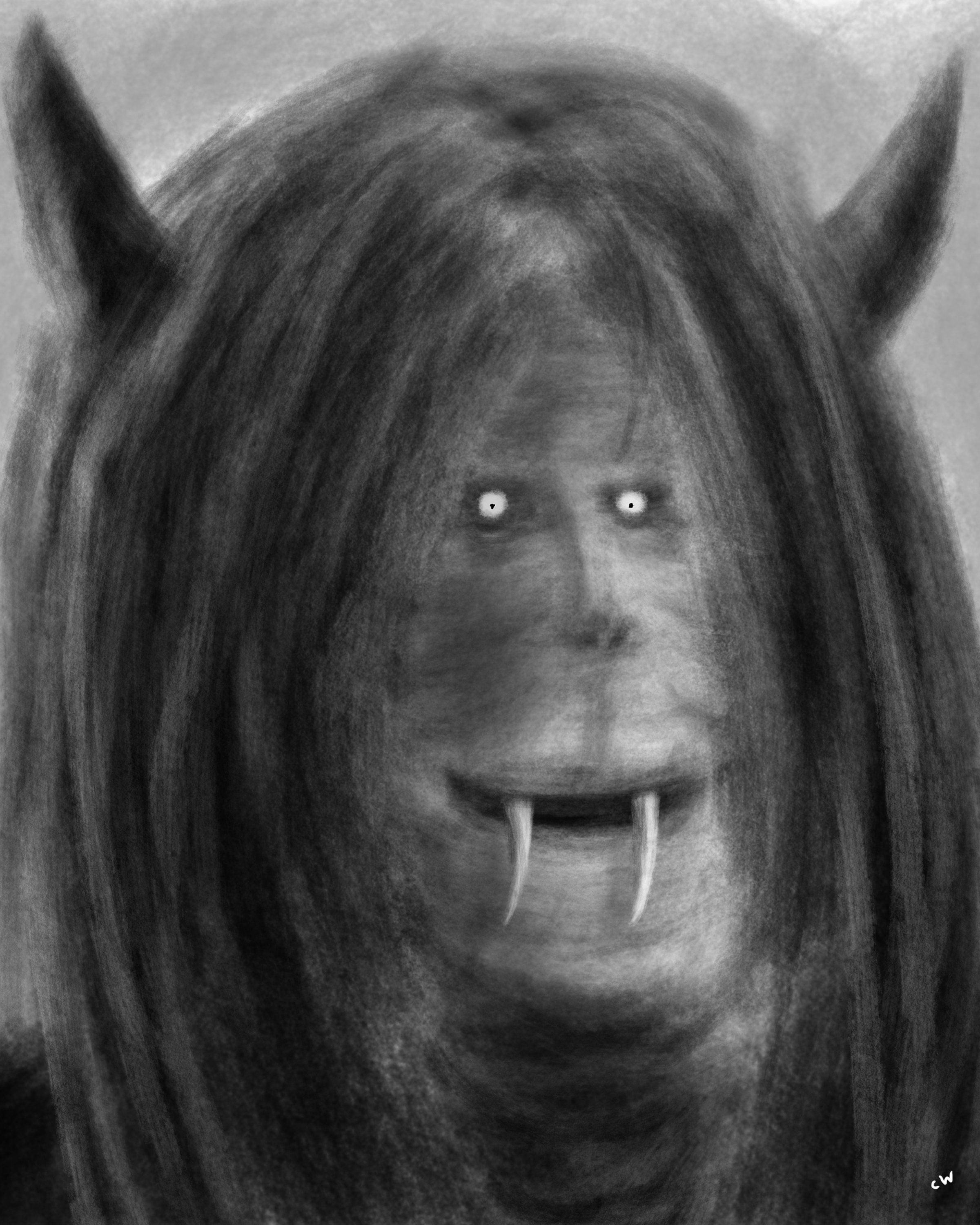 Weird Vampire Horror Art Print Poster - Etsy