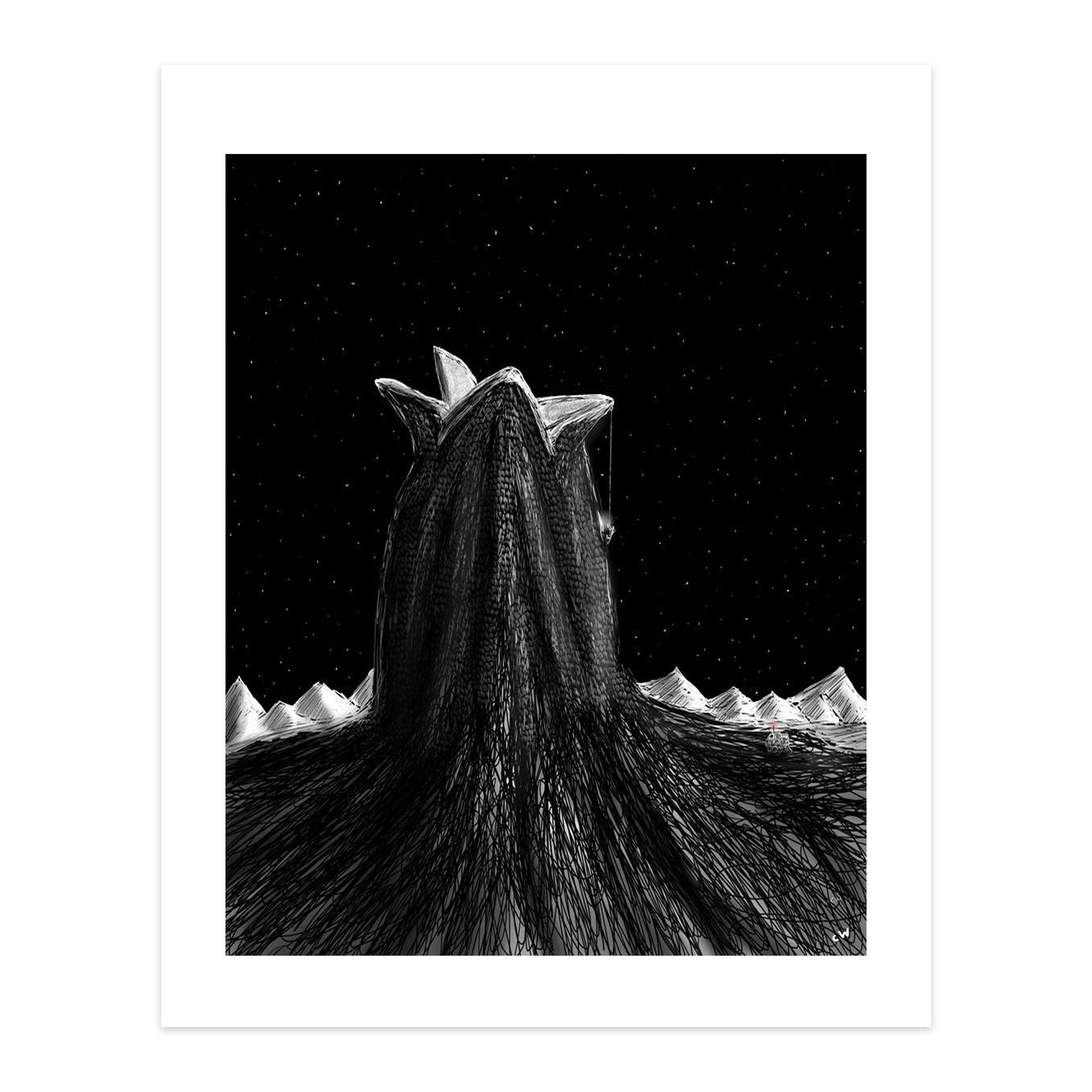 Giant Alien Egg Science Fiction Art Print Poster - Etsy